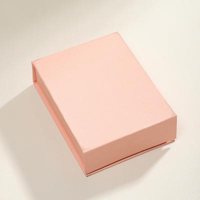 カスタムカラーロゴ ピンク ハイエンド 折りたたみボックス スポットカラー 物流 マグネット ジュエリーボックス スモール