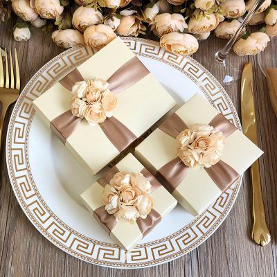 China Custom Biodegradable Packaging Wedding Favor Gift Boxes for Cosmetics Parties Events for sale