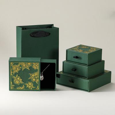 China Factory Custom 9*9cm Square Paper Earring Necklace Hollow Packaging Box for Magnetic Jewelry Gift for sale