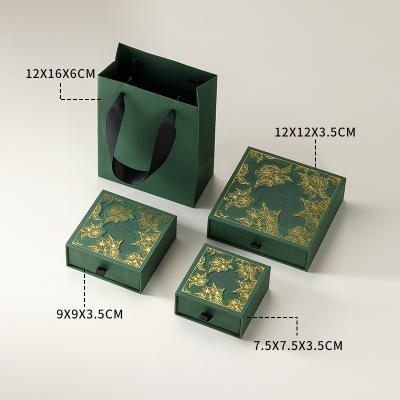 China Factory Custom 9*9cm Square Paper Earring Necklace Hollow Packaging Box for Magnetic Jewelry Gift for sale