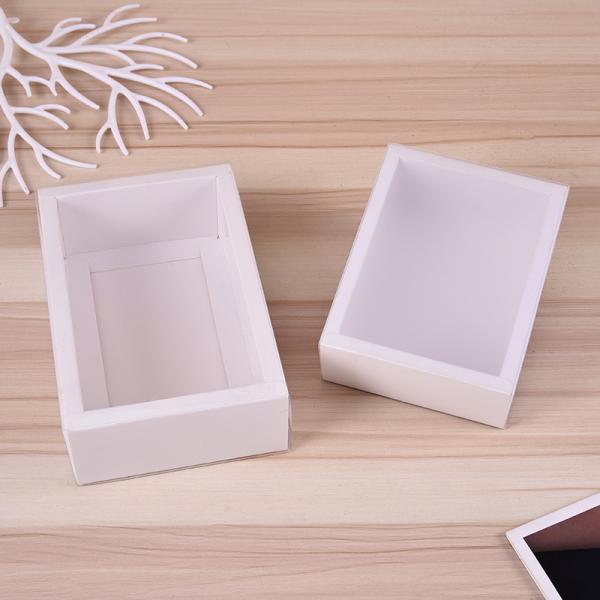 Quality Custom High-End Packaging Boxes Kraft Paper Drawer Box with Clear PET Window for sale