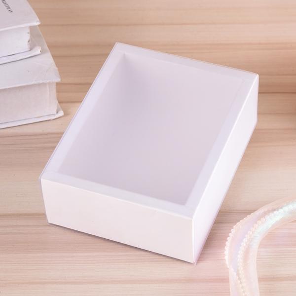 Quality Custom High-End Packaging Boxes Kraft Paper Drawer Box with Clear PET Window for sale