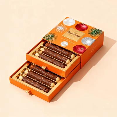 China Custom Luxury Paper Small Strawberry Chocolate bar Box Packaging High-end Gift Box for sale