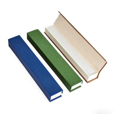 중국 고급 솔리드 컬러 직사각형 조개 껍질 향 상자 맞춤형 크라프트 종이 포장 선물용 튼튼한 상자 스폰지 안감 스탬핑 판매용