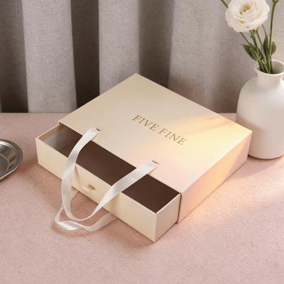China Factory Price Custom Eco-friendly Rectangle Sliding Drawer Packaging Box for Wig Scarf Wallet for sale