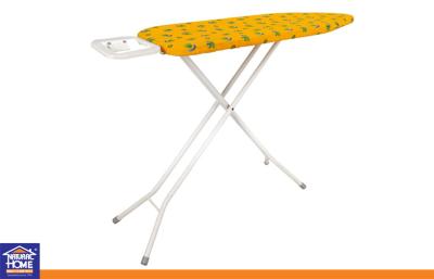 China Adjustable Folding Metal Ironing Board TC Cover with Spong Iron Holder for sale