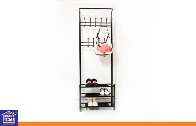 China Multi-function 5 Layer Shoe Storage Racks with Hooks for Home / Hotel or Supermarket for sale