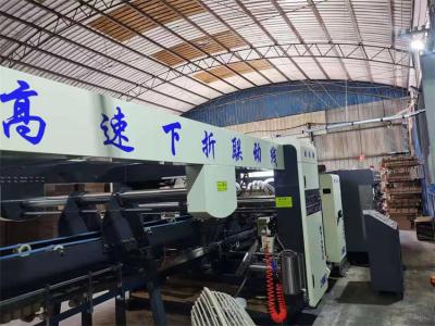 China Aanpassen Karton Doos maken Lijn Auto Feeding Printing Slotting vouw Gluing Strapping Lijn Te koop