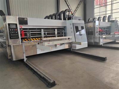 Cina 5500 KG Stampante flessibile automatico Slotter Die Cutter Inline Folder Gluer Machine For Corrugated Box Machine Ffg Case Making Machine in vendita