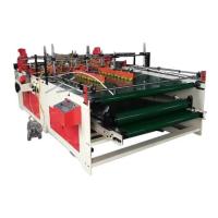 China Plastic Packaging Material Semi Automatic Folder Gluer Machine for Corrugated Box for sale