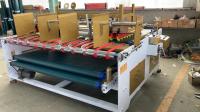 China Plastic Packaging Material Semi Automatic Folder Gluer Machine for Corrugated Box for sale