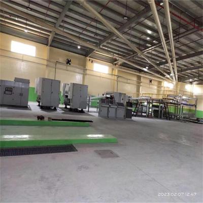 China 5 Linha de produção de cartão corrugado de pliagem para A/B/C/E/F/BC Largura da flauta 4500 KG Capacidade à venda