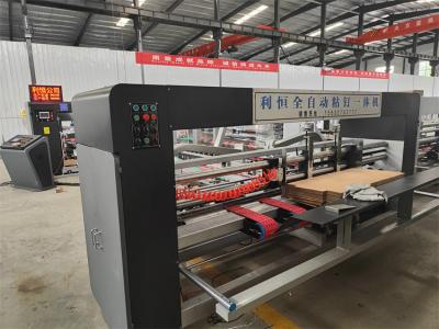 China Paper Forming Machine for Corrugated Cardboard Box Folding and Gluing in Food Beverage for sale