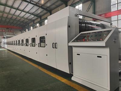Cina Linea di produzione di cartone ondulato a tre pli con taglio a velocità uniforme in vendita