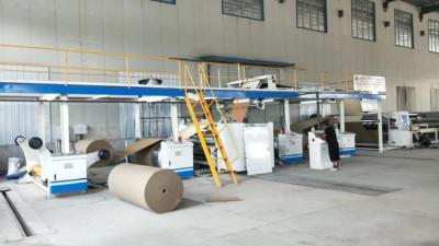 China Linha de produção automática de cartão ondulado de 3 camadas para largura de flauta A/B/C/E/F/BC à venda