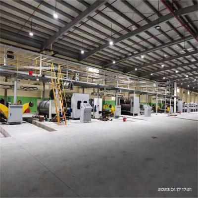 中国 220v フルオートマティック 3/5/7 層ゴロゴロ箱 製紙板 生産ライン 販売のため