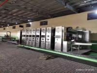 China Voltage 380 Automatic Carton Box Making Machine with Flexo Die Cutter / Printing Function for sale