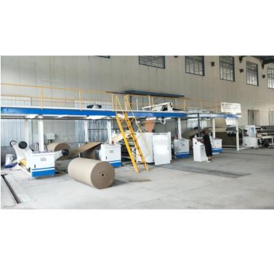 China Productielijn voor papierplaten automatisch 3 5 7 laag kartonnen doos Te koop