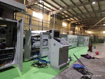 China 12.5KW Servo motor de condução principal 5 camada linha de produção corrugada para lojas de impressão à venda