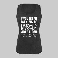 Quality 100% Cotton Women Tank Tops Letter Printing Casual Round Neck Sleeveless Vest for sale