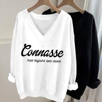 Quality V-neck Zipper Closure Hoodie with No Hood for Women's Casual Winter Wear for sale