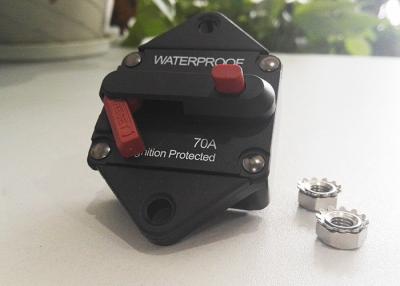 China Manual Reset Switchable Circuit Breakers DC 30v Or 48v Surface Mount for sale