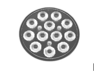 China 50x7mm 24 Degree Lens For COB LED , 12 In1 SMD3030 Lens COB Light for sale