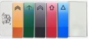 Cina 12 mm * 45 mm rosso PET rimovibile adesivo personalizzato Sticky Notes / Block notes personalizzati in vendita