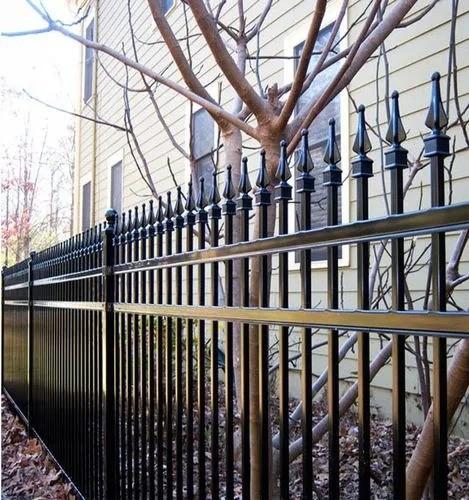 Quality Metal Type Iron Outdoor Easily Assembled Steel Picket Fence Wrought Iron Steel for sale