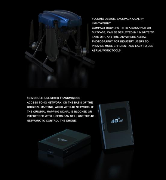 Quality ZAi Industrial Rescue Drone 5KM Control Range Thermal Drone 3KG Payload UAV for sale