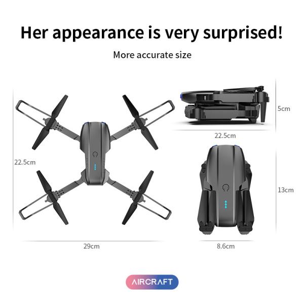 Quality Drone E99 PRO HD Dual Camera Rc Helicopter Folding Quadcopter WiFi Image for sale