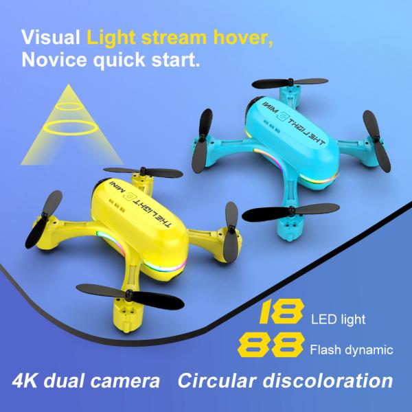Quality Drone Toys For Kids Mini Foldable Quadcopter 2.4GHz WIFI One Key Return Drones for sale