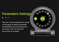China Cluster Programmer OBDII Autometer Turbo Boost Gauge 2.36 Inches for sale