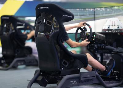 Cina Cabina di pilotaggio del simulatore di corsa di automobile del servomotore con progettazione concava della frizione in vendita