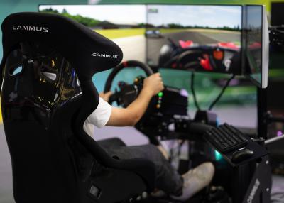 Cina Cabina di pilotaggio del simulatore di corsa di automobile del servomotore con progettazione concava della frizione in vendita