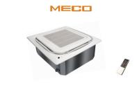 China Two Pipe Round Flow 8 Way Ceiling Mounted Chilled Water Fan Coil Unit 200CFM 0.5TR for sale