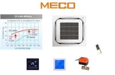 Cina 1200CFM, ventilconvettore sospeso al soffitto di flusso rotondo 2-TUBE ha raffreddato le unità dell'acqua, motore senza spazzola di CC, certificazione del CE in vendita
