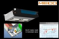 China Waterproof Ceiling Concealed Fan Coil Unit 400CFM CE Certificated Low Noise for sale