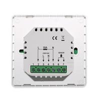 China Programmable Underfloor Heating Thermostat 16A With Black / White Color for sale