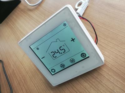 China Bacnet-Thermostat-Smart verdrahteter Prüfer Leistungsaufnahme der geringen Energie für Wasser-Ventilatorkonvektor-Einheiten zu verkaufen