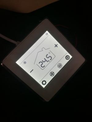 China Bacnet-Thermostat-Smart verdrahteter Prüfer Leistungsaufnahme der geringen Energie für Wasser-Ventilatorkonvektor-Einheiten zu verkaufen