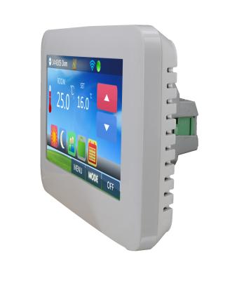 China FCU-Ventilatorkonvektor-Einheits-Thermostat-Decken-Berg-hohe Genauigkeits-Weiß-Hintergrundbeleuchtung zu verkaufen