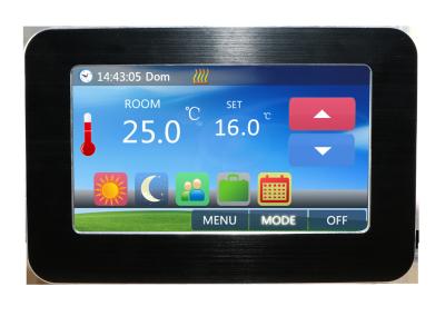 China FCU-Ventilatorkonvektor-Einheits-Thermostat-Decken-Berg-hohe Genauigkeits-Weiß-Hintergrundbeleuchtung zu verkaufen