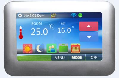 China FCU-Ventilatorkonvektor-Einheits-Thermostat-Decken-Berg-hohe Genauigkeits-Weiß-Hintergrundbeleuchtung zu verkaufen