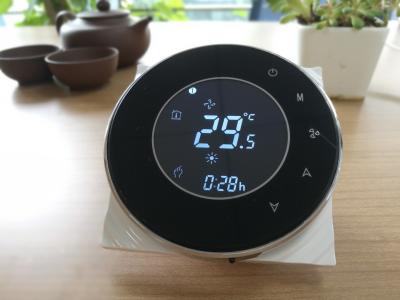 China Runder Ventilatorkonvektor-Einheits-Thermostat mit Rohr-dem Abkühlen des Modbus-Steuer2 Rohr-4/Heizung zu verkaufen