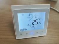 China Wall Mounted Programmable Fan Coil Thermostat Wired Controller Custom Housing for sale