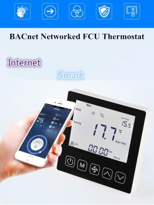 Cina LCD termostato del ventilconvettore di 48mm * di 65mm RS485 IP30 in vendita