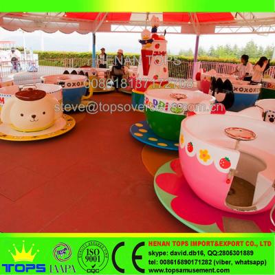 China HENAN TOPS Amusement Park coffee cup rides\ tea cup rides for sale for sale