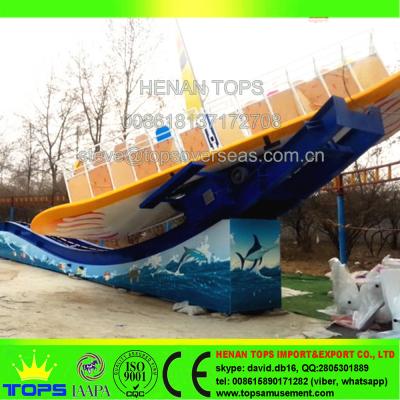 China HENAN TOPS Attractions Era Spin Boat Ocean Rockin Tug Rocking Rides for sale
