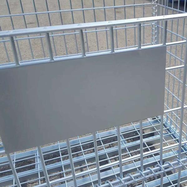 Galvanized Storage Cage Collapsible Stillage Cage 800kg-1500kg Bearing
